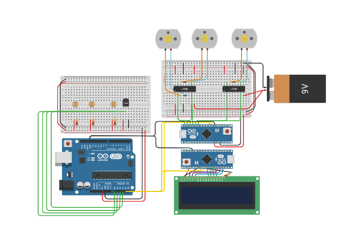 Circuit design Solar Empowerment | Tinkercad