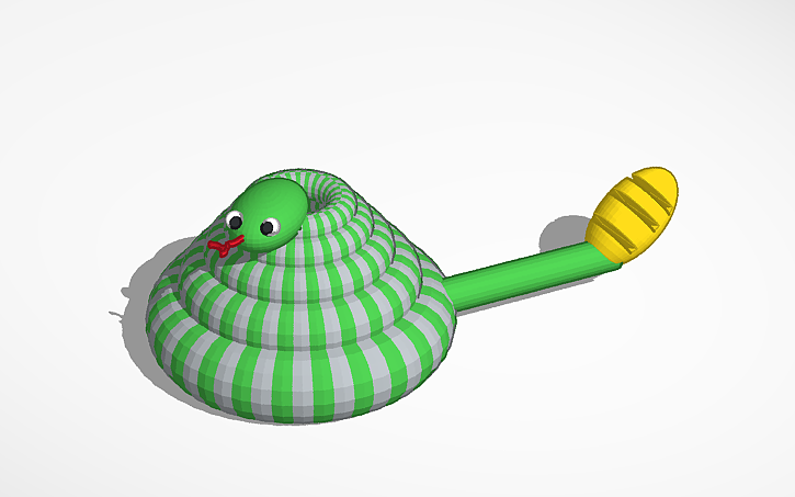 3D design Improved simple snake - Tinkercad