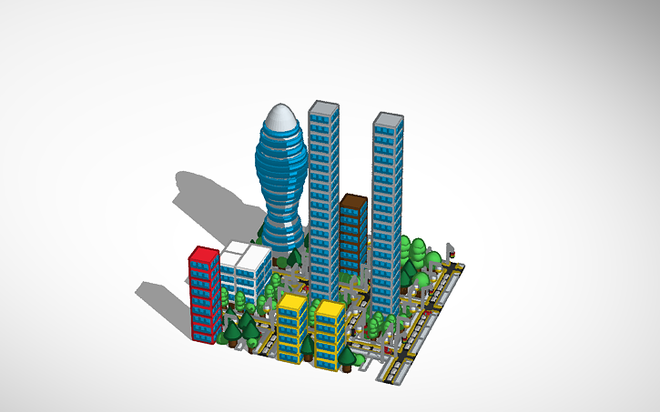 3D design city - Tinkercad