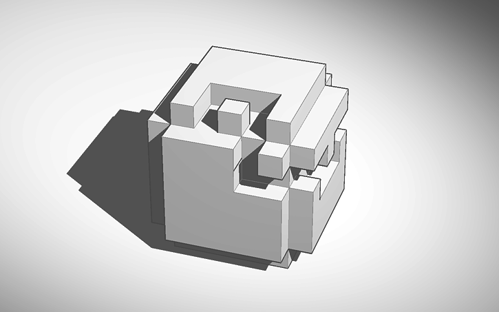 3D design Letter Cube | Tinkercad