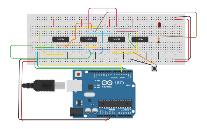 Circuit design Binary Cell for RAM - Tinkercad