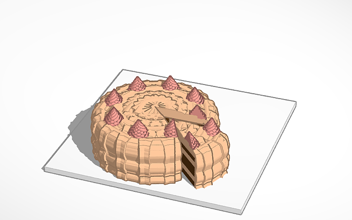 3D design Cake - Tinkercad