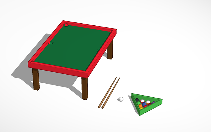 3D design Mini billiard | Tinkercad