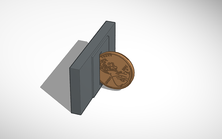 3D design Insert coin - Tinkercad