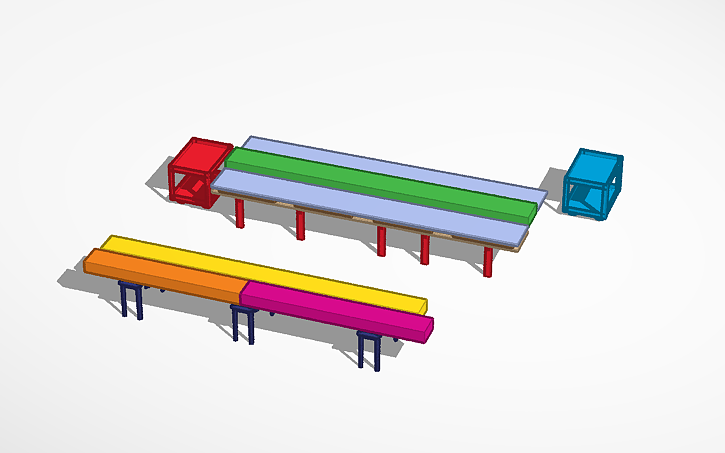 3D design Optimized Production Line - Tinkercad