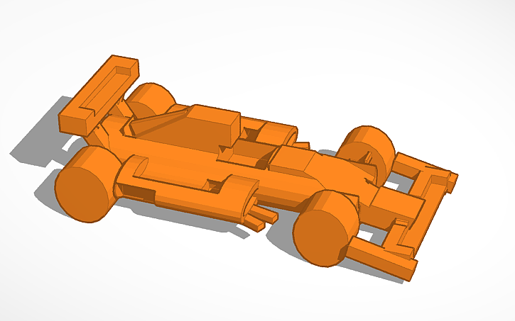 3D design Formula 1 car - Tinkercad