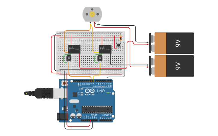 Circuit design DC motor Direction Control Via Relays & Transistors ...