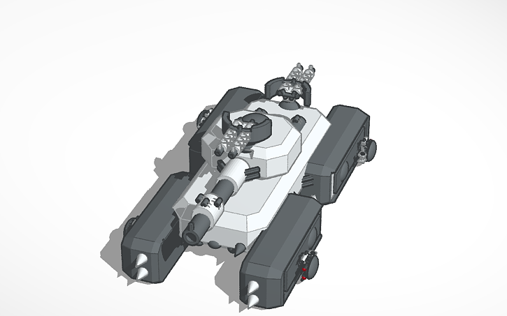 3D design Futuristic Tank 2.0 | Tinkercad