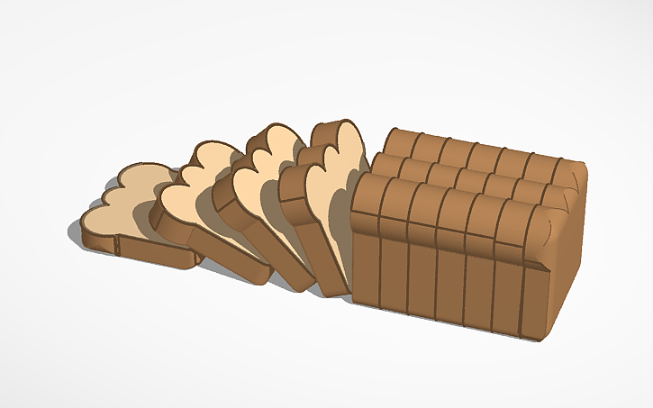 3D design Loaf of Bread - Tinkercad