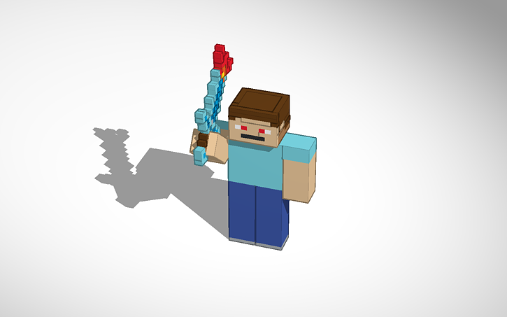 3D design The Steve in minecraft | Tinkercad