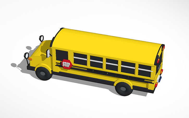 3D design school bus - Tinkercad