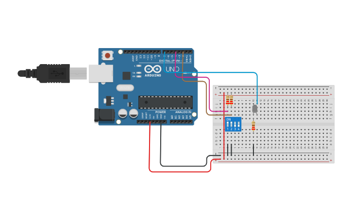 Circuit design Compuerta AND HMGJ | Tinkercad
