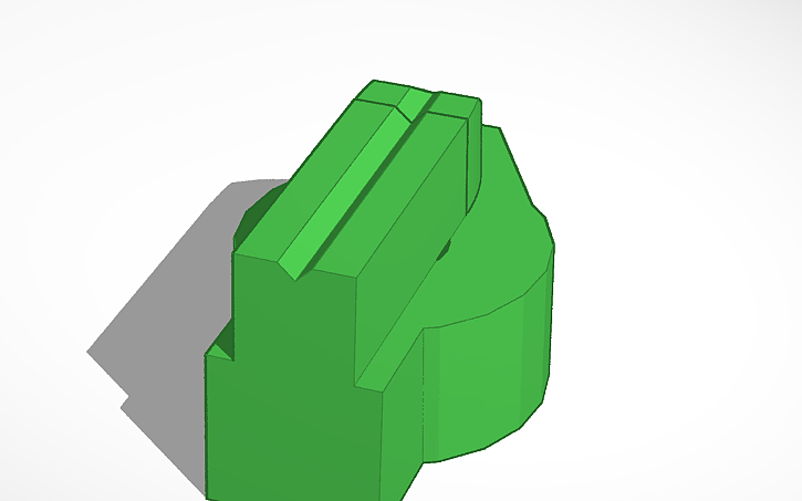 3D design D hole knob - Tinkercad