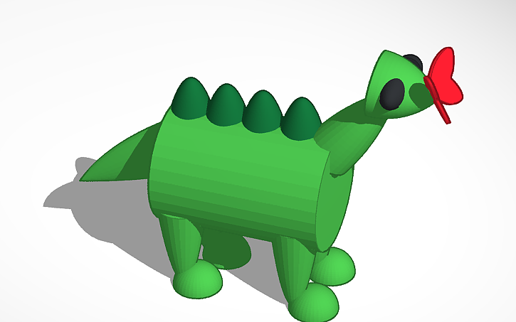3D design Dinosaur Toy - Tinkercad