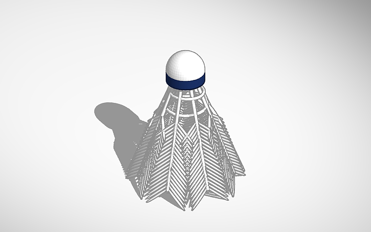 3D design Shuttlecock - Tinkercad