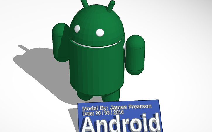 3D design Android Figure - Tinkercad