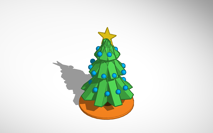 3D design Christmas tree - Tinkercad