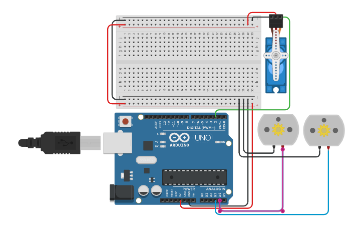 Circuit design Atividade 1 - Módulo 4 (Projetos) - Tinkercad