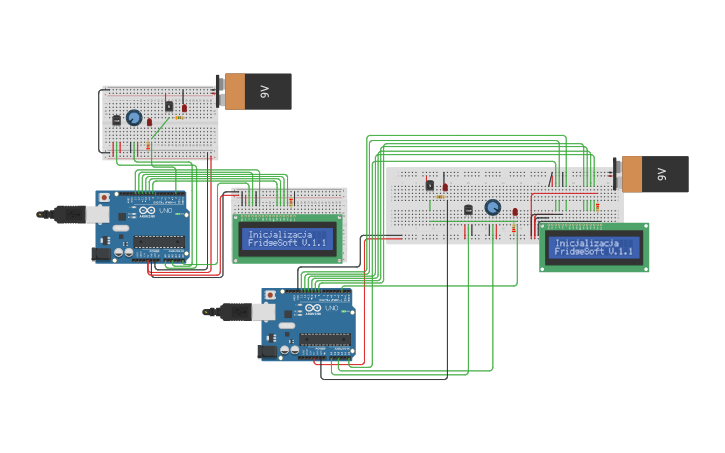 Circuit design Peltier - Tinkercad