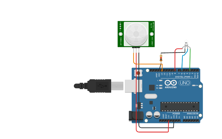 Circuit design ARDUINO SENSOR GERAK ANDITYA RAFI_XII-8_5 | Tinkercad Circuit design ARDUINO SENSOR GERAK ANDITYA RAFI_XII-8_5 | Tinkercad