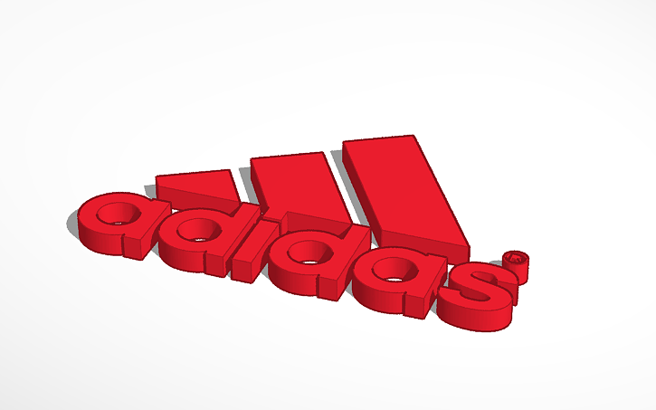 3D design Adidas Logo - Tinkercad