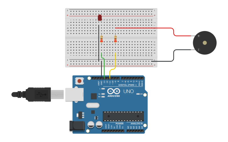 Circuit design PRACTICA #7 Arduino Super Mario Theme Song - Tinkercad