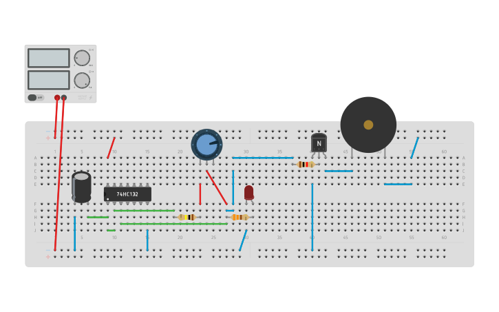 Circuit design Lampeggio led-buzzer | Tinkercad Circuit design Lampeggio led-buzzer | Tinkercad