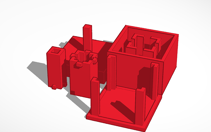 3D design Functional piston - Tinkercad