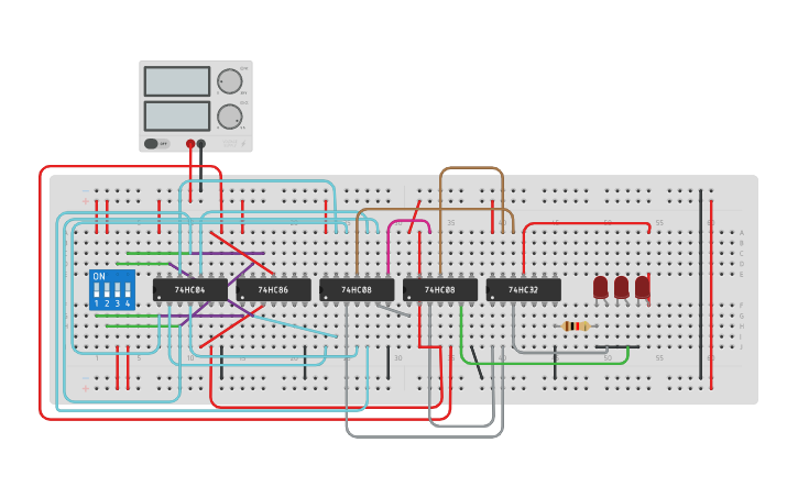 Circuit Design Exp 10 Magnitude Comparator Using Basic Gates Tinkercad