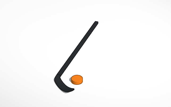 3D design Mini Hockey Stick - Tinkercad