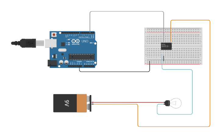 Circuit design 2ºsemana- relé | Tinkercad