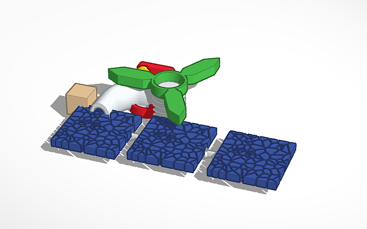 3D design Solar Fan with power storage - Tinkercad