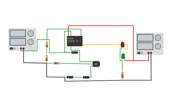 Circuit design Charge Accu | Tinkercad