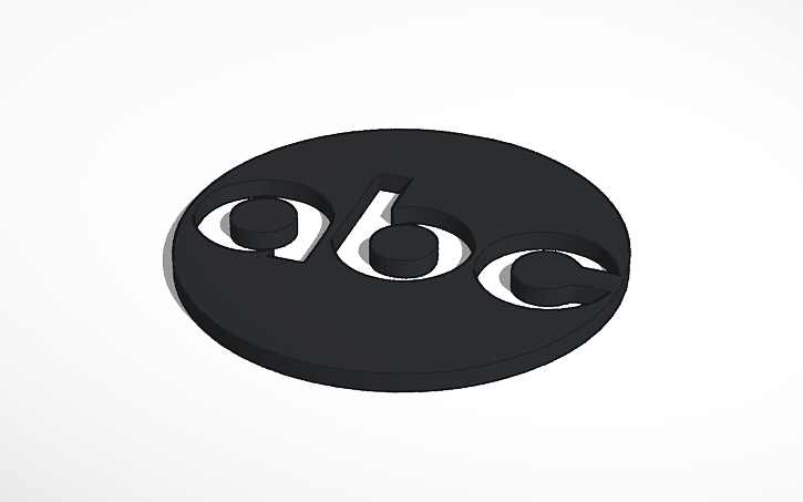 3D design ABC Logo (1962-) - Tinkercad