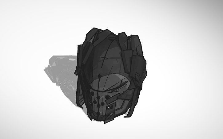 3D design Gas Mask Helmet - Tinkercad