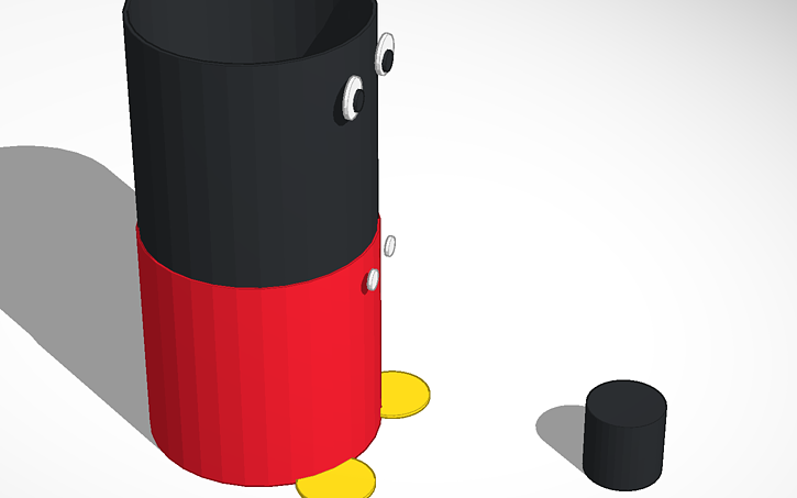 3D design mickey mouse - Tinkercad