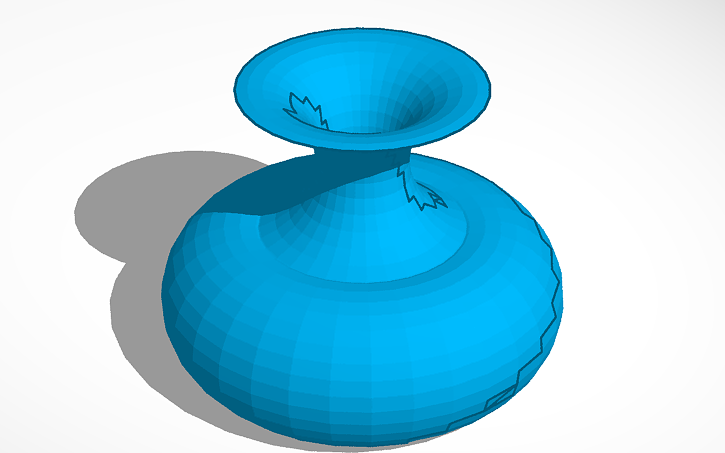 3D design vase - Tinkercad