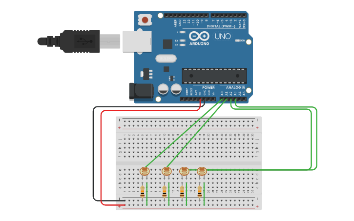 Circuit design Desafio 1 - Arduino MEDJD | Tinkercad