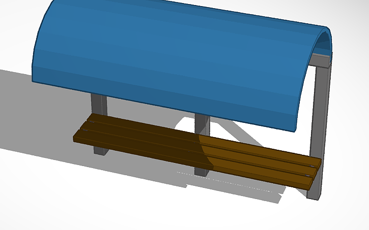 3d Design Bus Stop Tinkercad