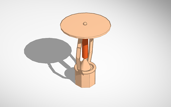 3D design Upright Fire Sprinkler 1 - Tinkercad