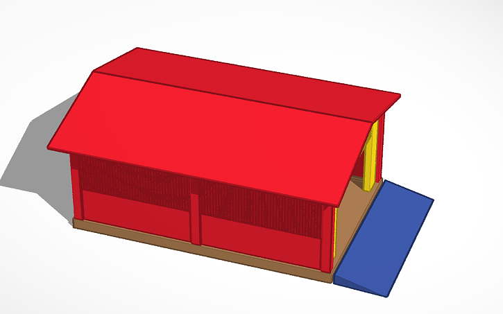 3D design N_Scale_Farm_Garage - Tinkercad