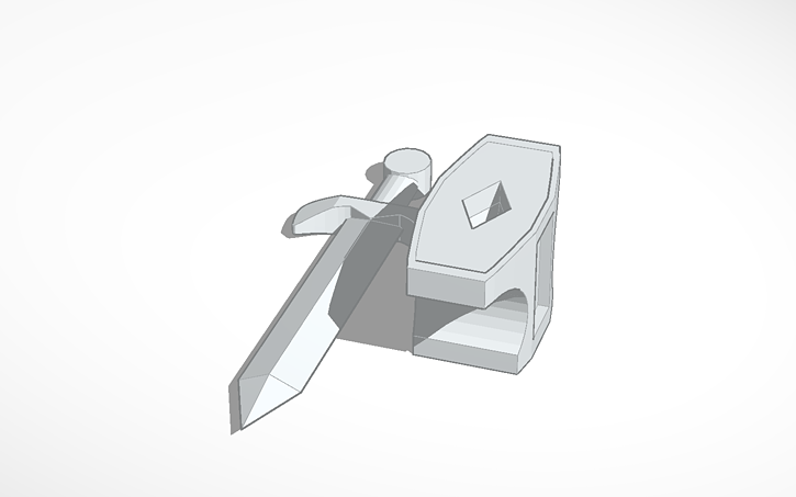 3D design Sword in the Anvil | Tinkercad
