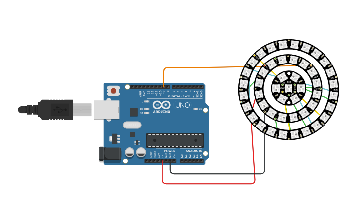 Circuit Design Neopixel Ring Tinkercad