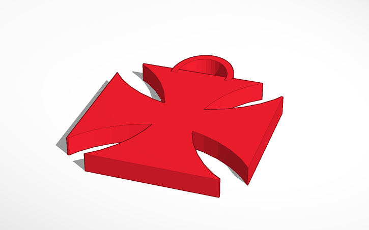 3D design Simple Maltese cross - Tinkercad