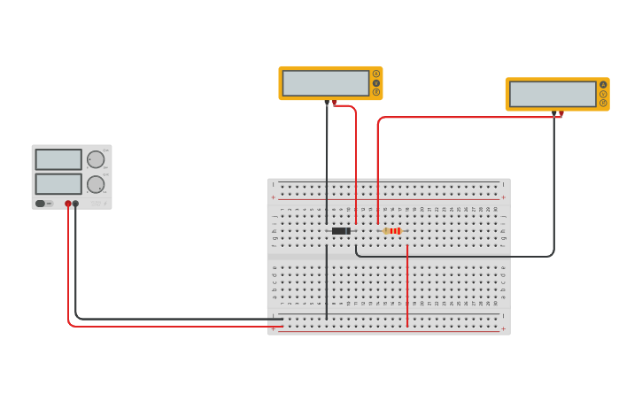 Circuit design Diode bias mundur | Tinkercad