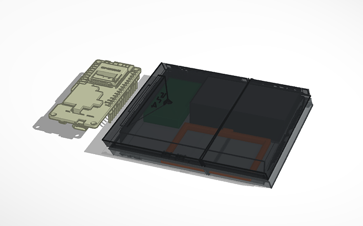 3D design Alex box ESP32 - Tinkercad