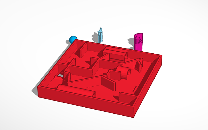 3D design Maze project Luis Davila - Tinkercad