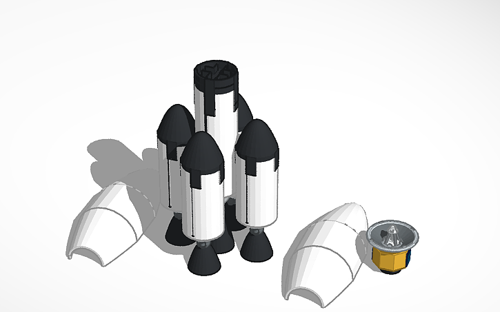 3D design Rocket | Tinkercad