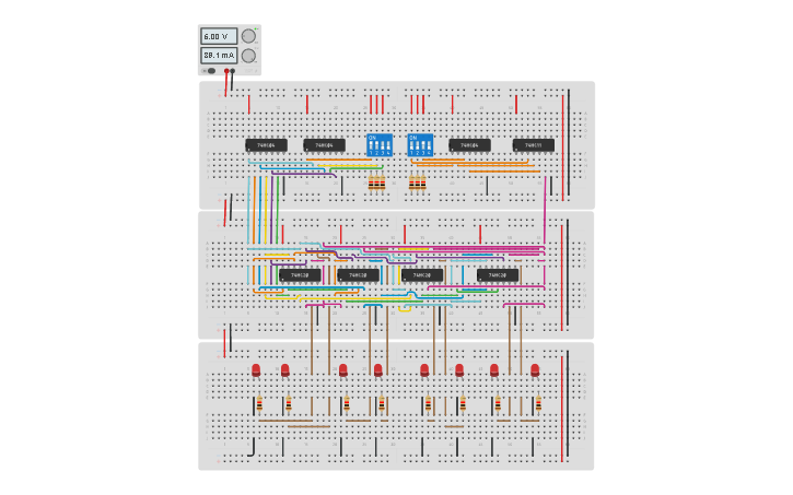 Circuit Design Decoder Tinkercad
