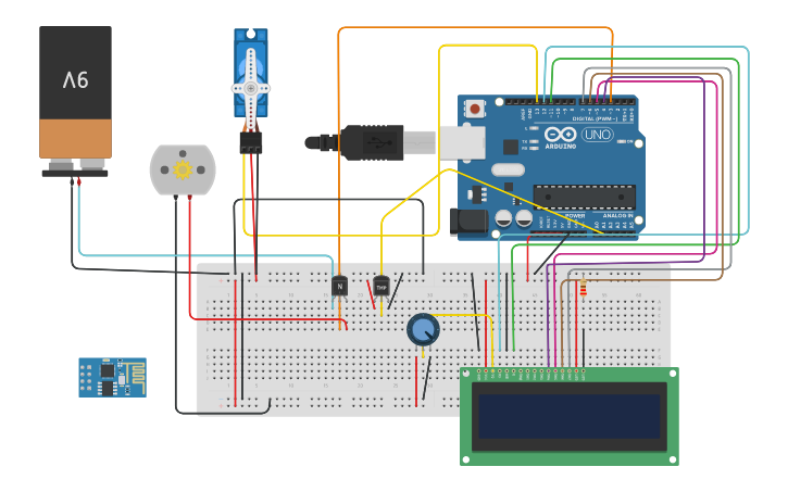 Circuit design Invernadero - Tinkercad